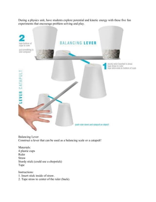 Exploring potential and kinetic energy | PDF | Physics | Science