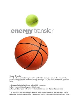Exploring potential and kinetic energy | PDF