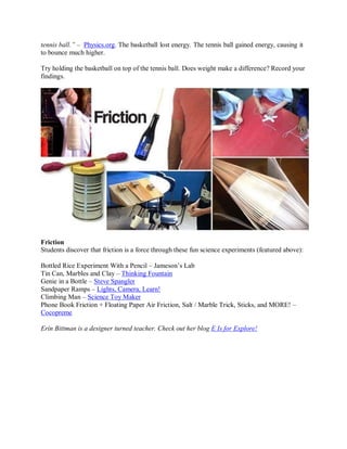 Exploring potential and kinetic energy | PDF