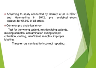 EXPLORING PREANALYTICAL ERRORS IN HEMATOLOGY FROM THE GROUND 2 (1 ...