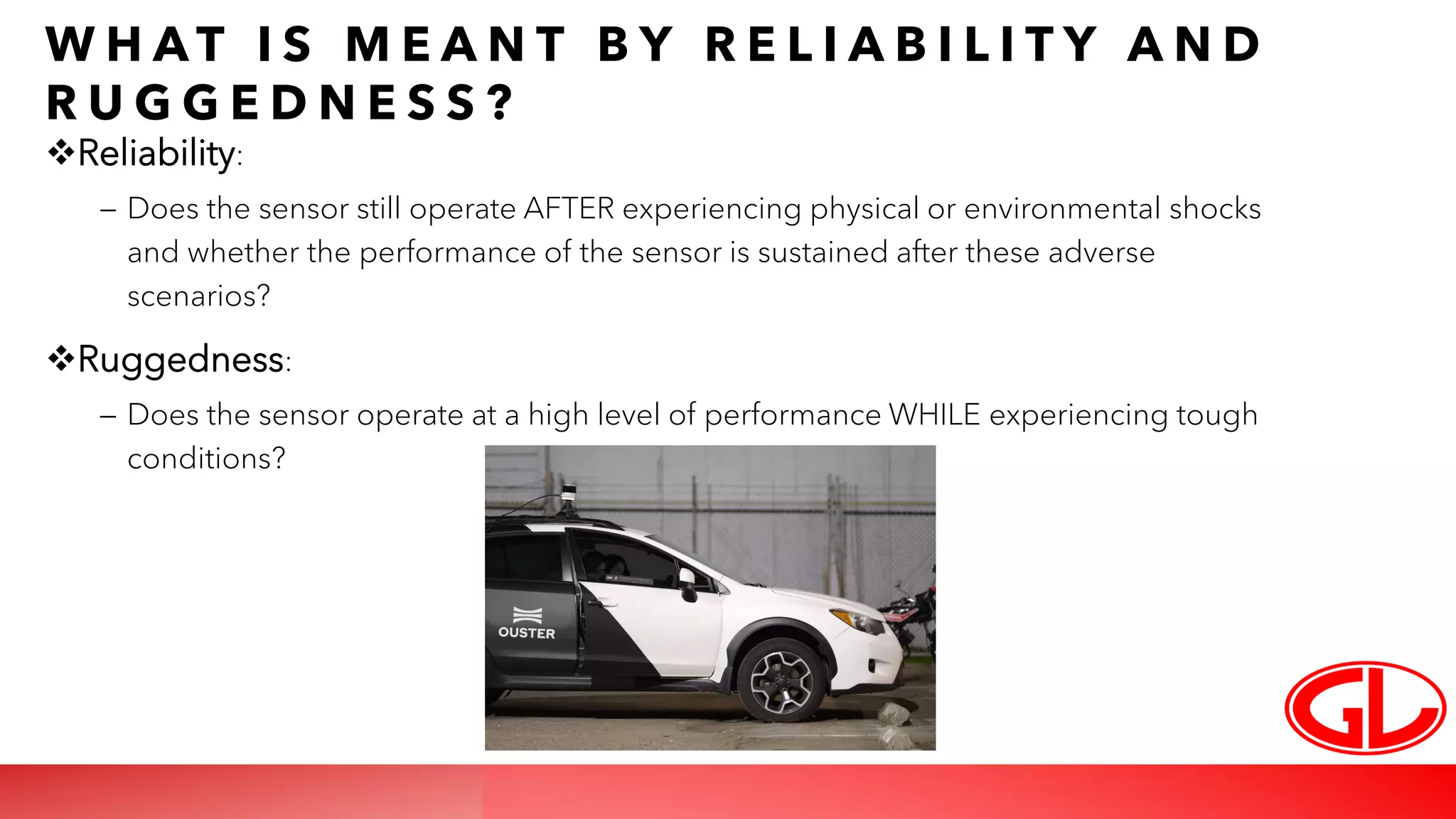 Reliability and Ruggedness of lidar sensors | PPT