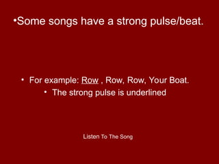 Exploring_Pulse_Rhythm_ppt FEEL THE PULSE | PPT