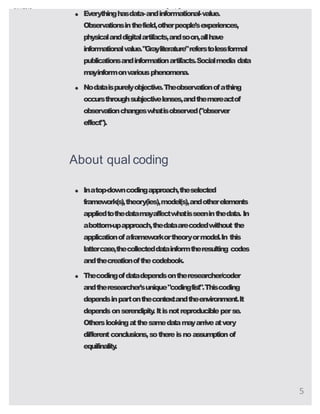Exploring Qualitative Data Analytics with NVivo 12 Plus | PPTX