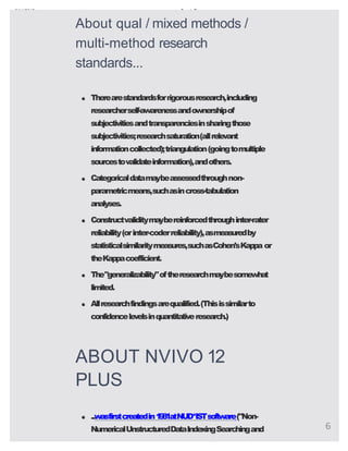 Exploring Qualitative Data Analytics with NVivo 12 Plus | PPTX