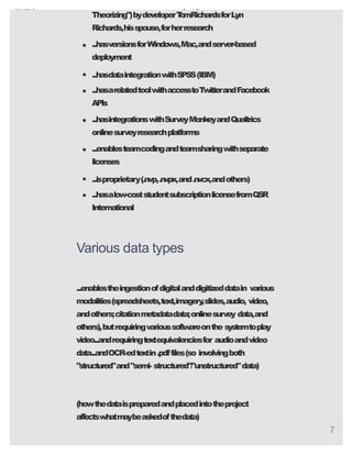 Exploring Qualitative Data Analytics with NVivo 12 Plus | PPTX