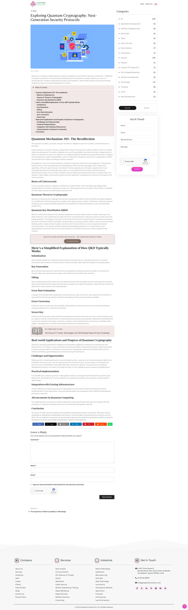 Exploring Quantum Cryptography: Next-Generation Security Protocols | PDF