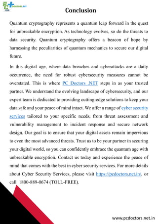 Exploring Quantum Cryptography: The Future of Unbreakable Encryption | PDF | Physics | Science