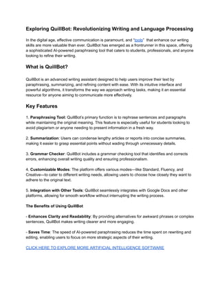 Exploring QuillBot_ Revolutionizing Writing and Language Processing.pdf