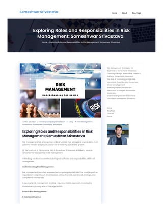Exploring Roles and Responsibilities in Risk Management Someshwar Srivastava.pdf