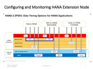 Configuring and Monitoring HANA Extension Node | PPT