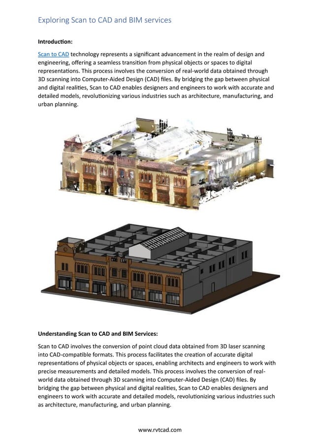 Exploring Scan to CAD and BIM services.pdf