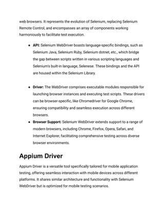 Exploring Selenium_Appium Frameworks for Seamless Integration with ...