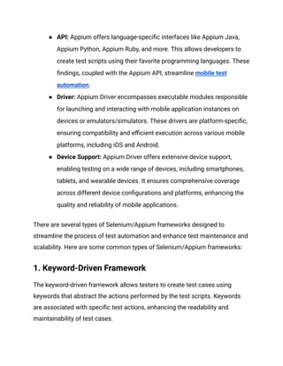 Exploring Selenium_Appium Frameworks for Seamless Integration with ...