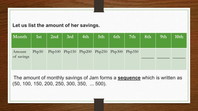 Exploring sequences | PPTX