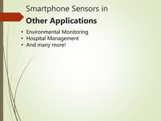 Exploring smartphone sensors | PPTX