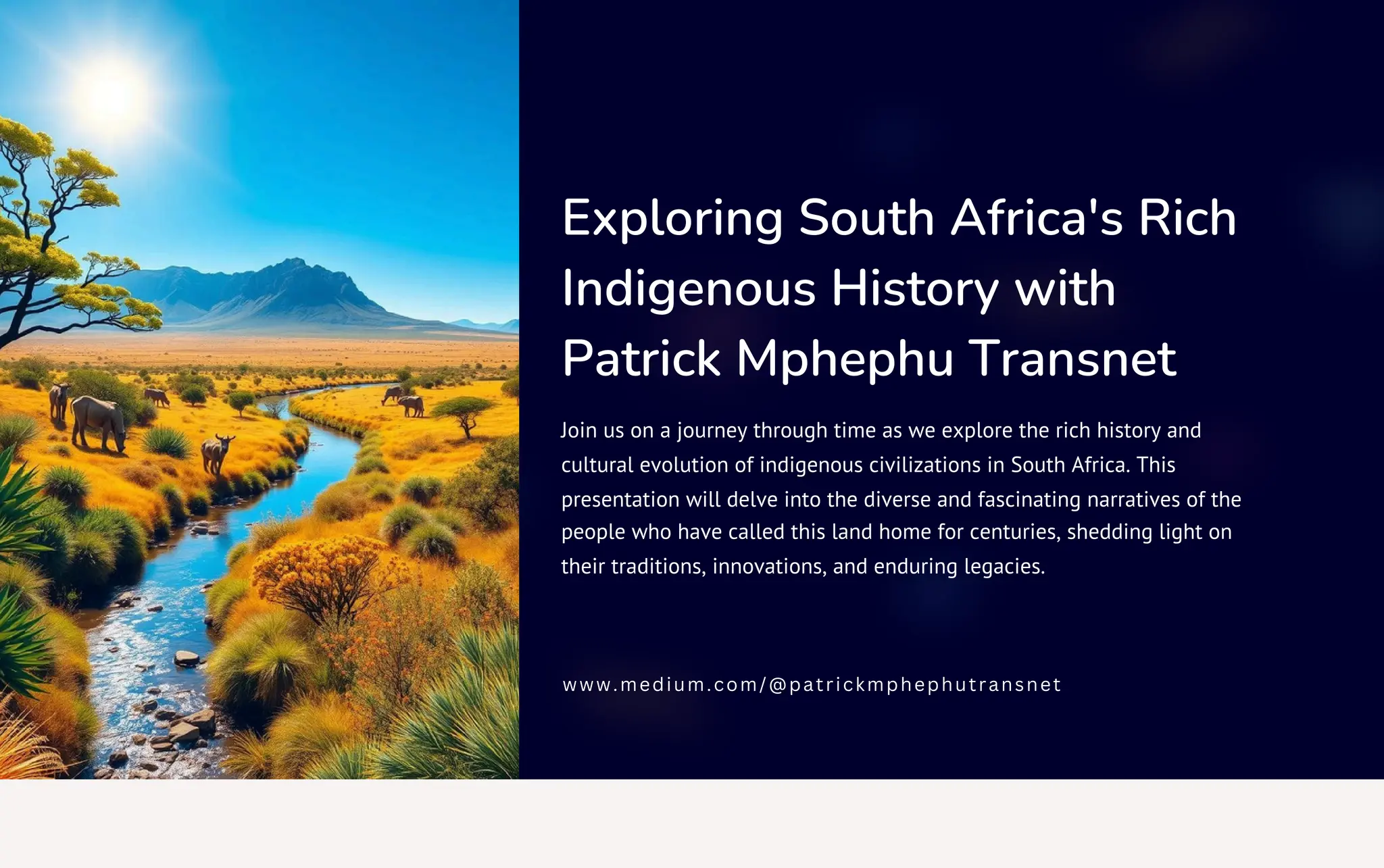 Patrick Mphephu Transnet Presents: South Africa's Indigenous Legacies | PPT