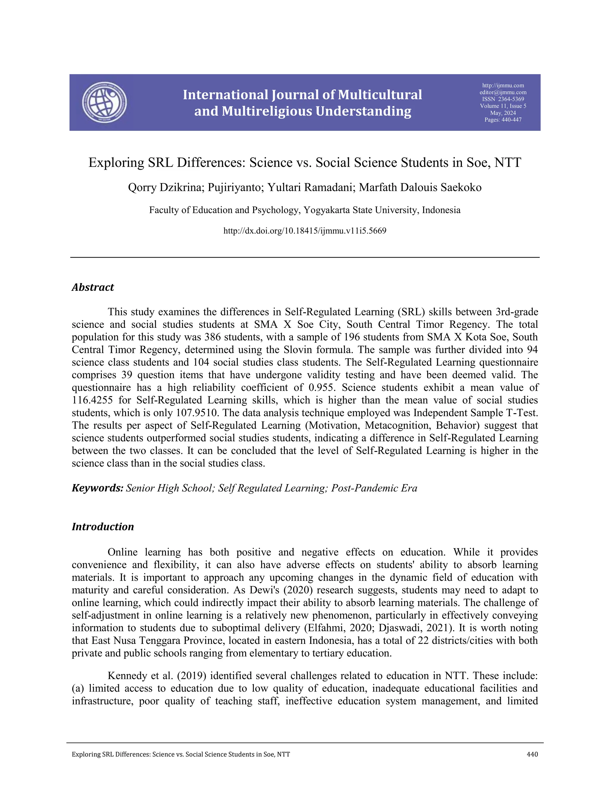 Integrating Environmental Issues in Science Curriculum | PDF