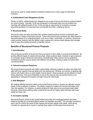 Exploring Structured Finance Products for Investment Growth.docx