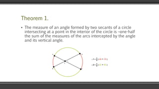 Exploring tangent and secant theorems | PPT