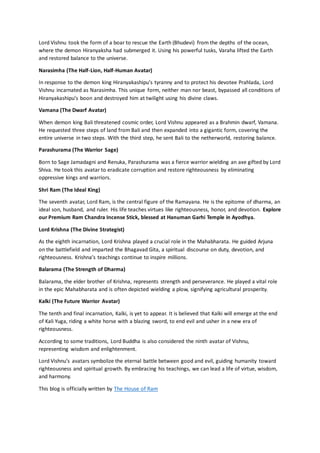 Exploring the 10 Avatars of Lord Vishnu.pdf