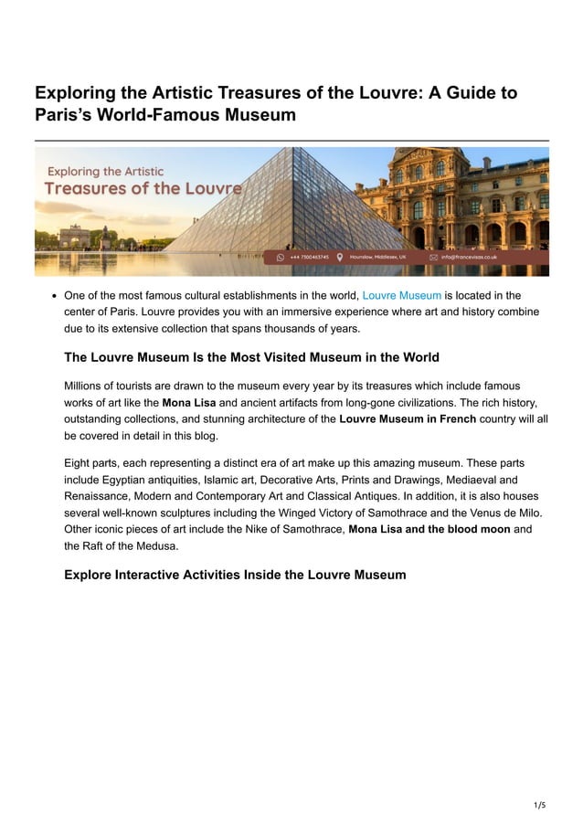 Exploring the Artistic Treasures of the Louvre A Guide to Pariss World-Famous Museum.pdf