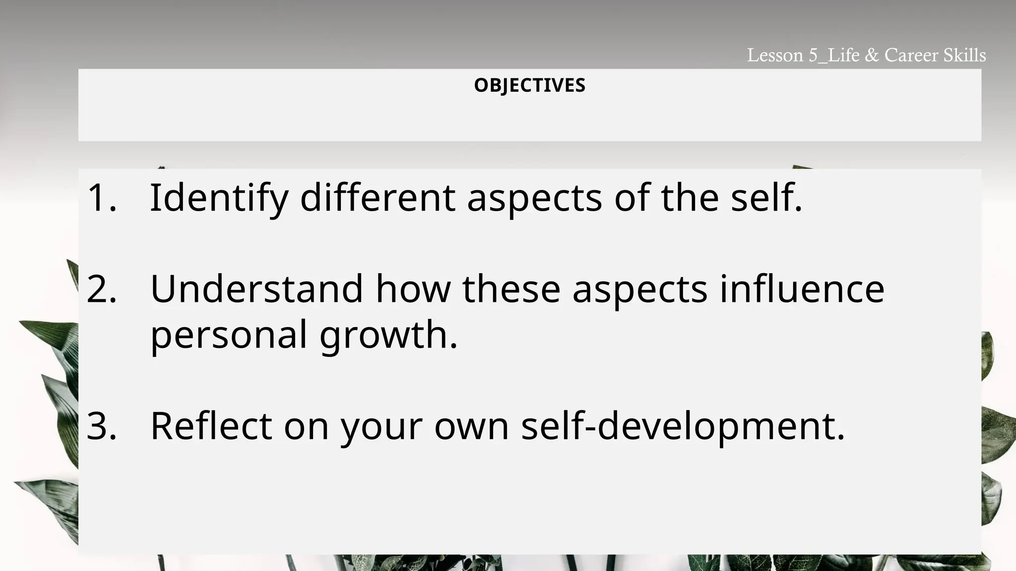 Exploring the Aspects of the Self Lecture.pptx