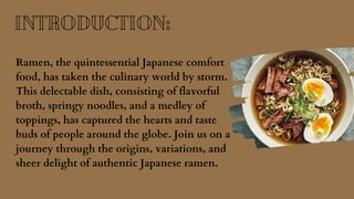 Exploring the Authentic Flavors of Japanese Ramen A Noodle Lover's ...