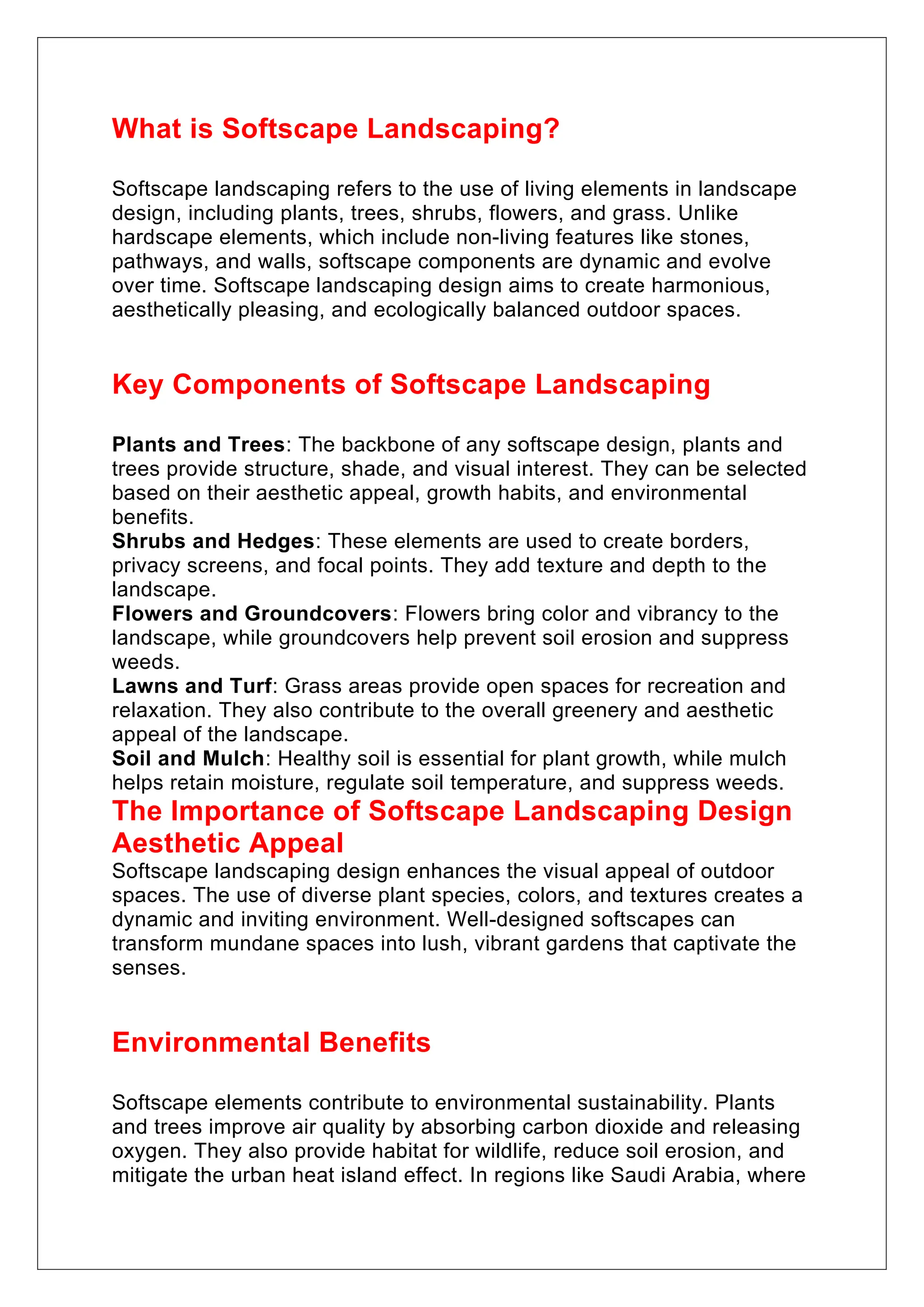 Exploring the Beauty of Softscape Landscaping Design.docx