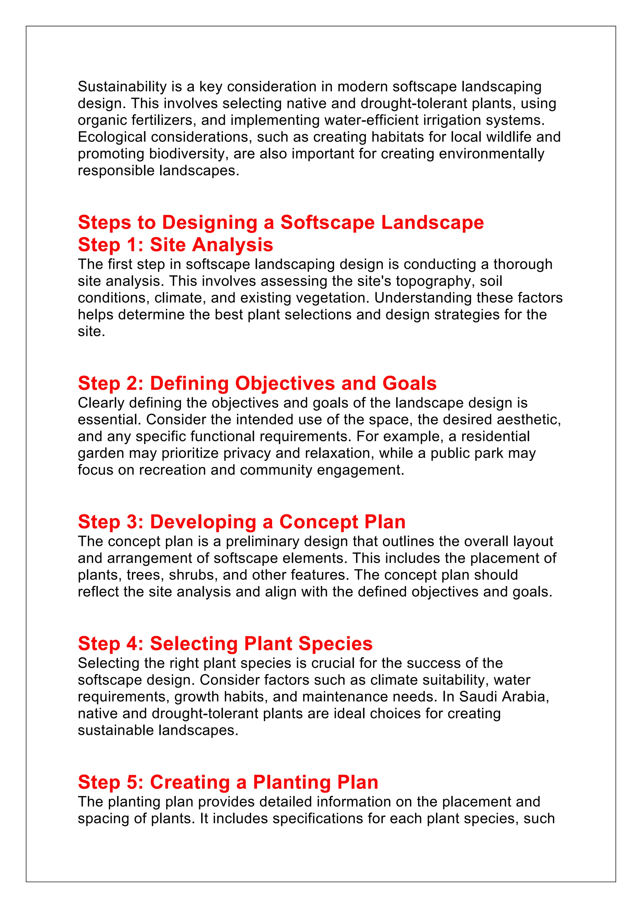 Exploring the Beauty of Softscape Landscaping Design.docx