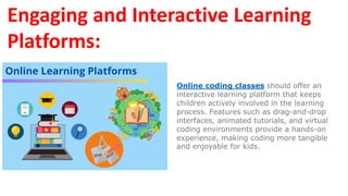 Exploring the Best Coding Classes Online for Kids | PPT