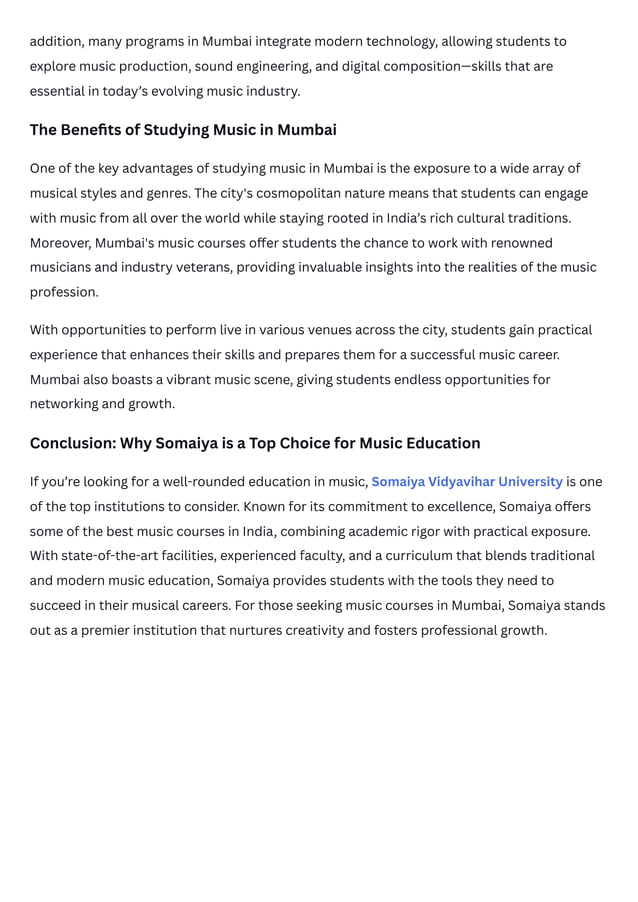 Exploring the Best Music Courses in India Your Path to a Harmonious ...