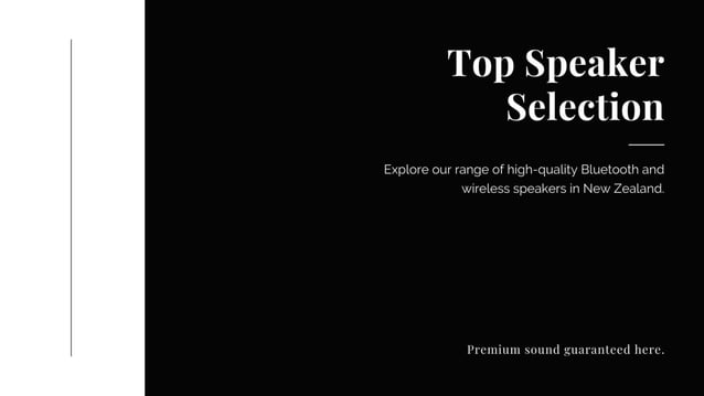 Exploring the Best Speakers in New Zealand - Hotspot Electronics.pptx
