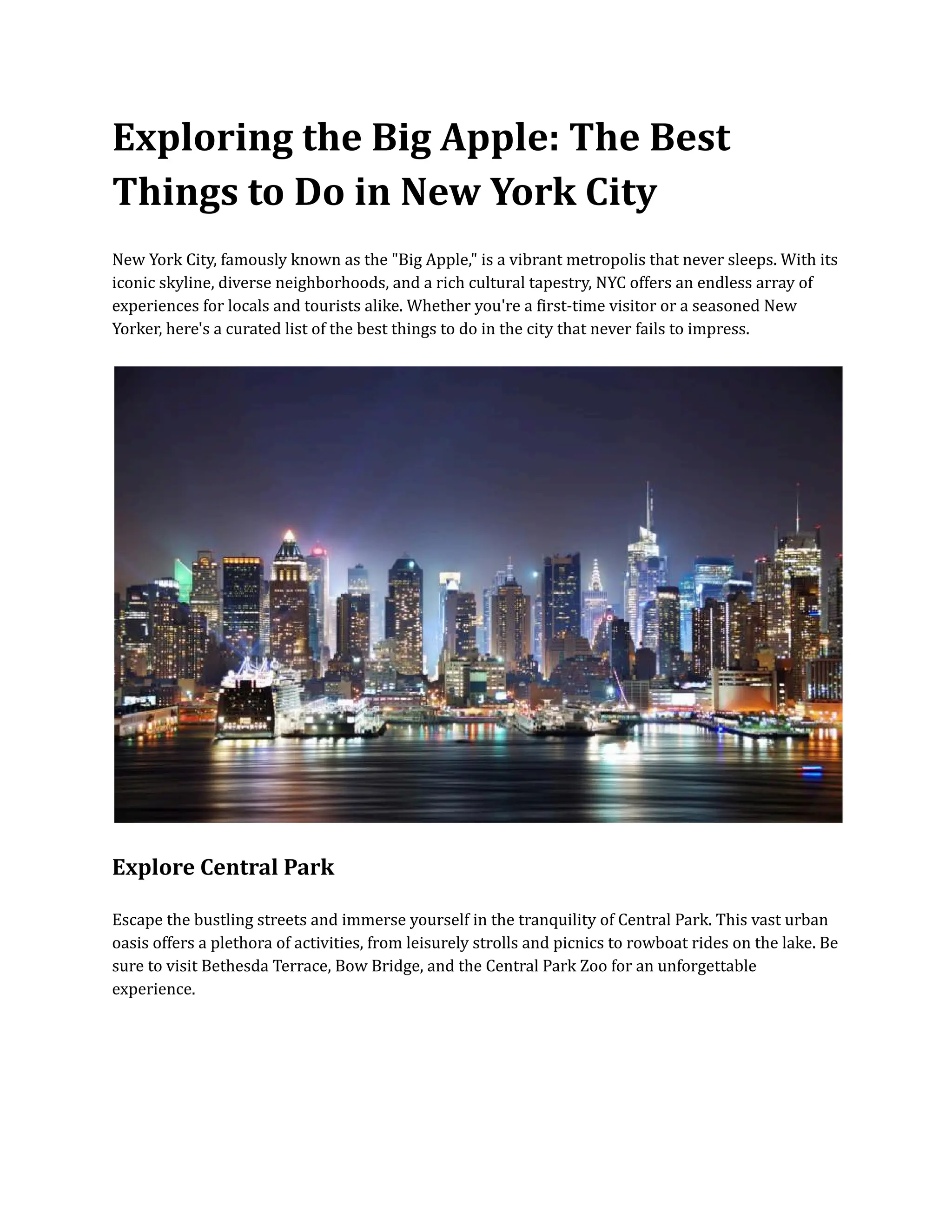 New York City Wonders: A Bucket List of Experiences for Every Traveler ...