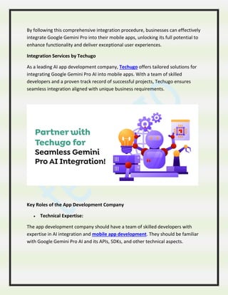 Exploring the Costs of Integrating Google Gemini Pro AI into Mobile Apps | PDF