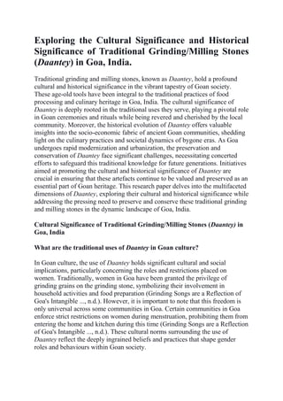 Exploring the Cultural Significance and Historical Significance of ...