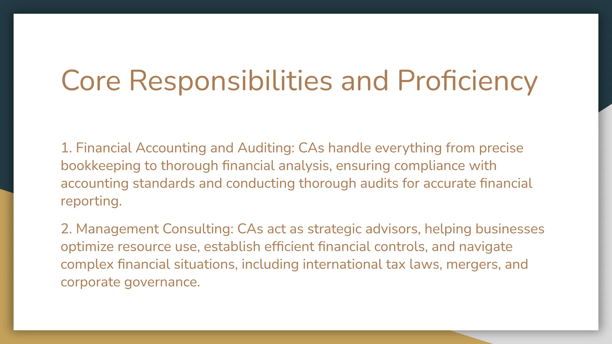 Exploring the Depth and Scope of Chartered Accountancy in India | PPT