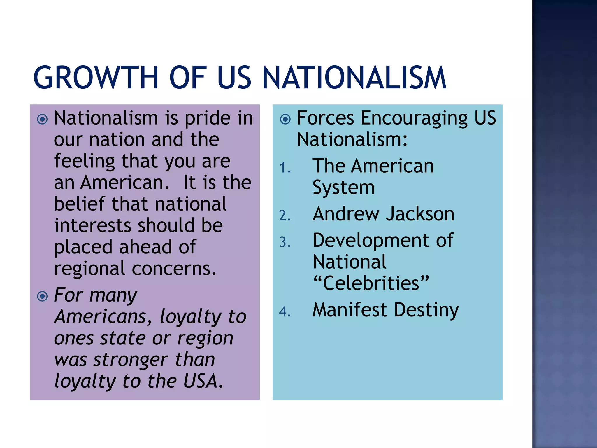 Exploring the development of the us | PPTX