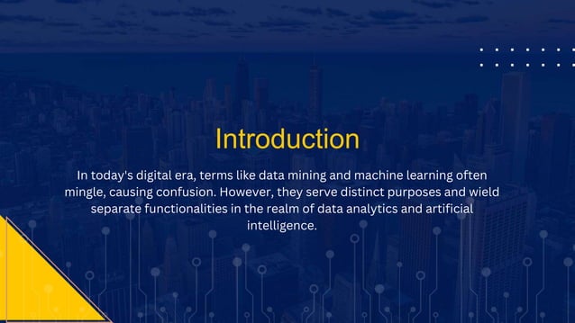 Exploring the Differences Data Mining vs. Machine Learning | PPTX