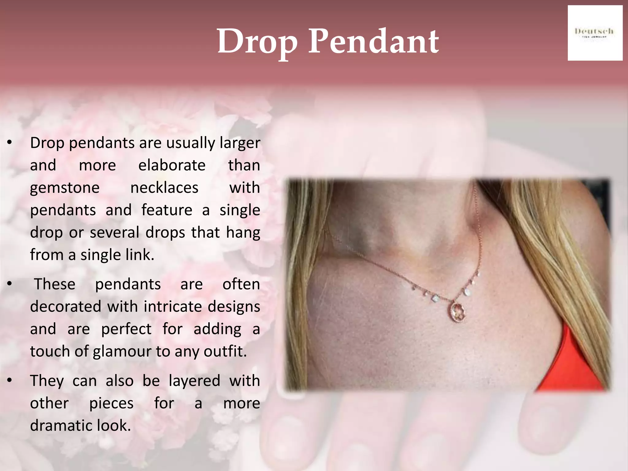 Exploring the Different Types and Styles of Pendants and Necklaces | PPTX