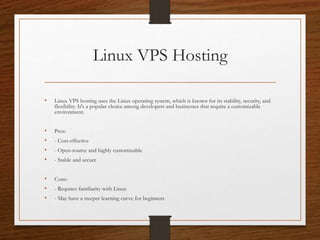 Exploring the Different Types of VPS Hosting.pptx