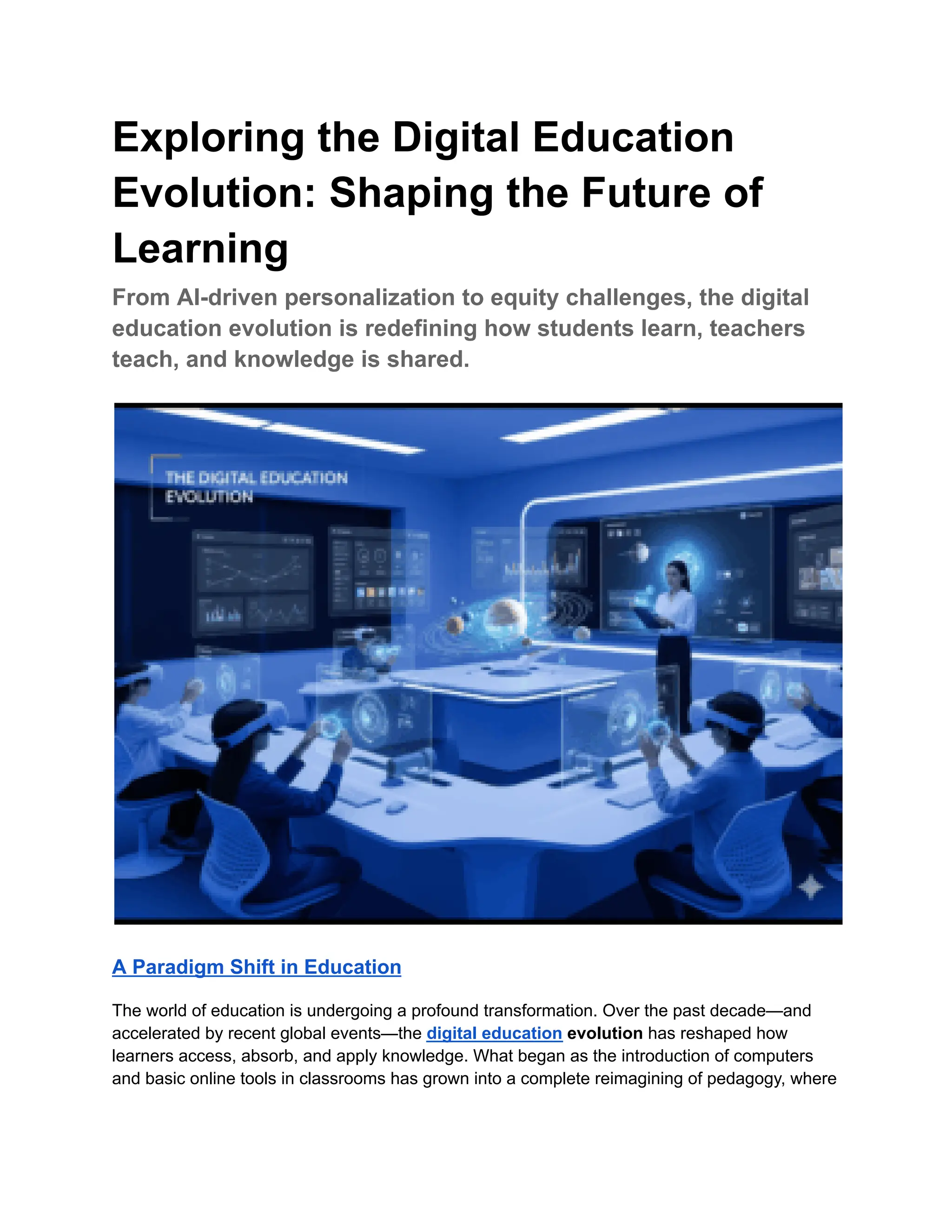Exploring the Digital Education Evolution_ Shaping the Future of Learning.pdf