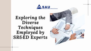 Exploring the Diverse Techniques Employed by SR&ED Experts | PPT