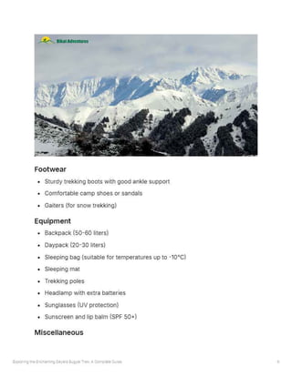 Exploring the Enchanting Dayara Bugyal Trek: A Complete Guide | PDF