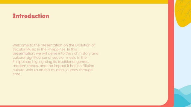 Exploring the Evolution of Secular Music in the Philippines.pptx ...