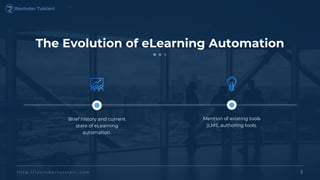 Exploring the Feasibility of Fully Automating eLearning Development by Ravinder Tulsiani.pptx