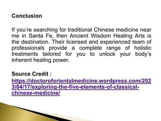Exploring the Five Elements of Classical Chinese Medicine.pptx