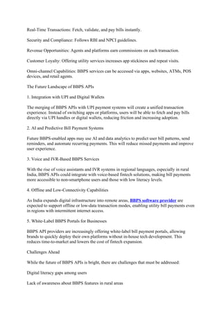 Exploring the Future of BBPS APIs in India’s Unified Payment Ecosystem | PDF