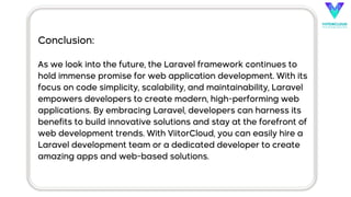 Exploring the Future Scope and Benefits of the Laravel Framework | PDF ...