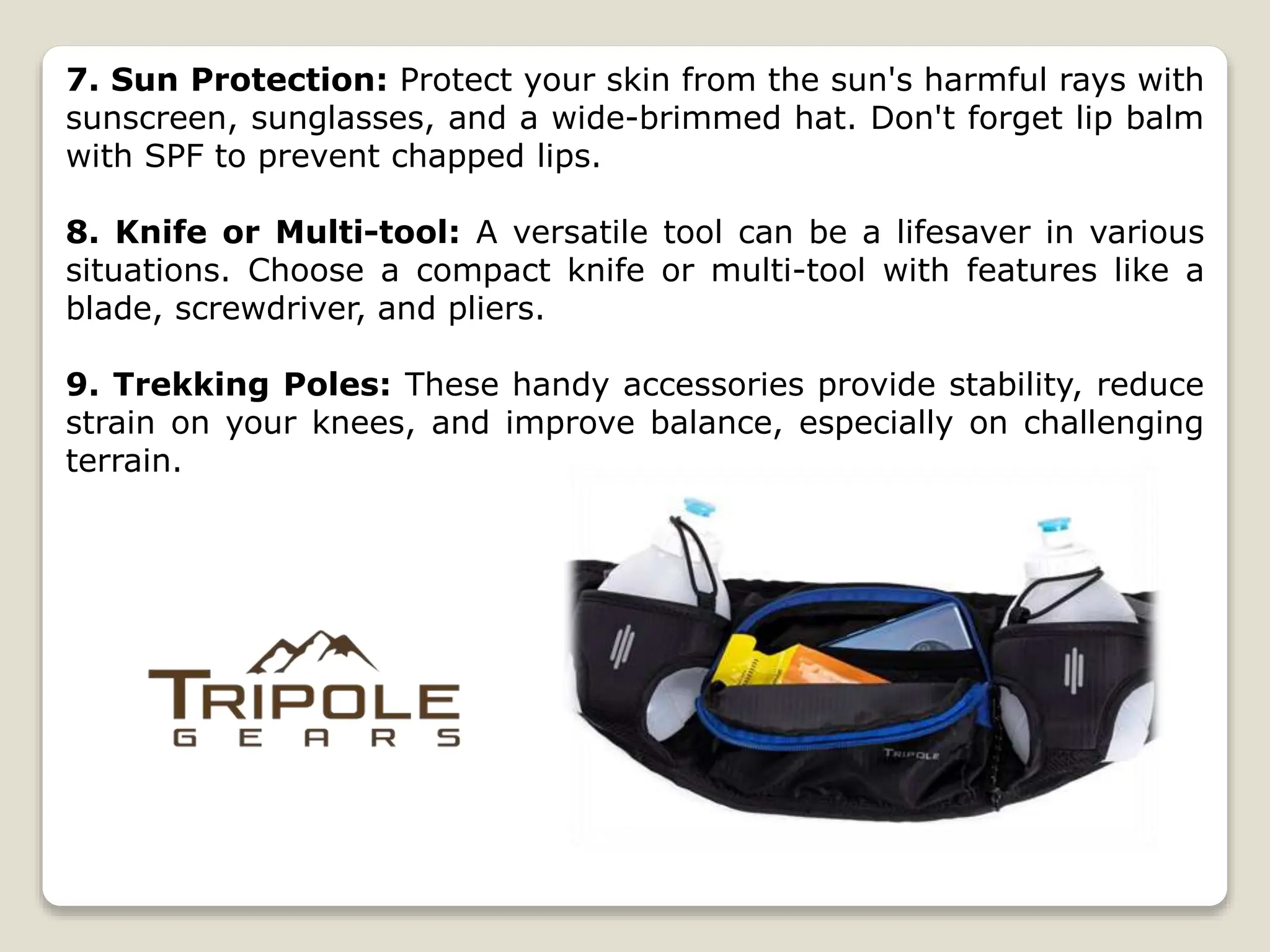 Exploring the Great Outdoors: Essential Hiking Accessories | PPTX