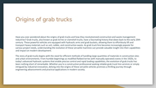 Exploring the History and Impact of Grab Trucks on Modern Culture.pptx ...